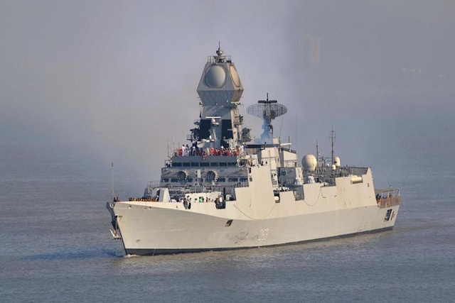 印度最大驱逐舰，排水量7300吨，造价约290亿，战力比肩052D_进口