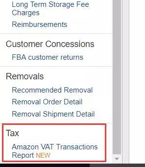 亚马逊VAT Transaction Report如何下载？_报告