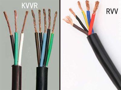 电缆kvvr和rvv的区别是什么？那种好？_护套