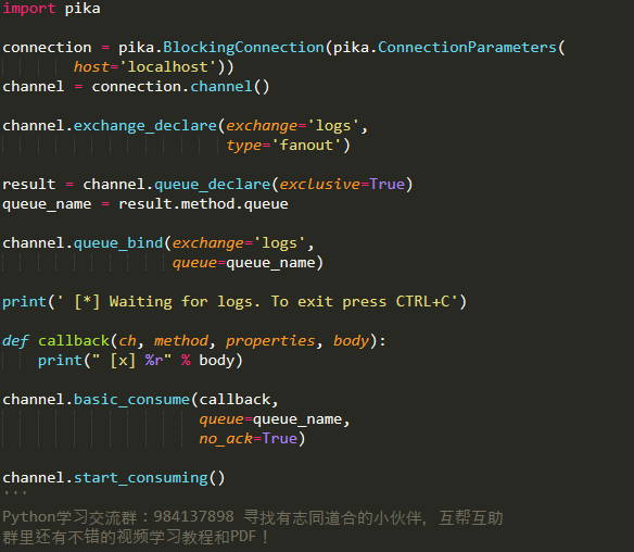 Rabbitmq Python Python操作rabbitmq Csdn博客