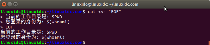 Linux命令技巧分享：Bash Heredoc 使用示例_cat