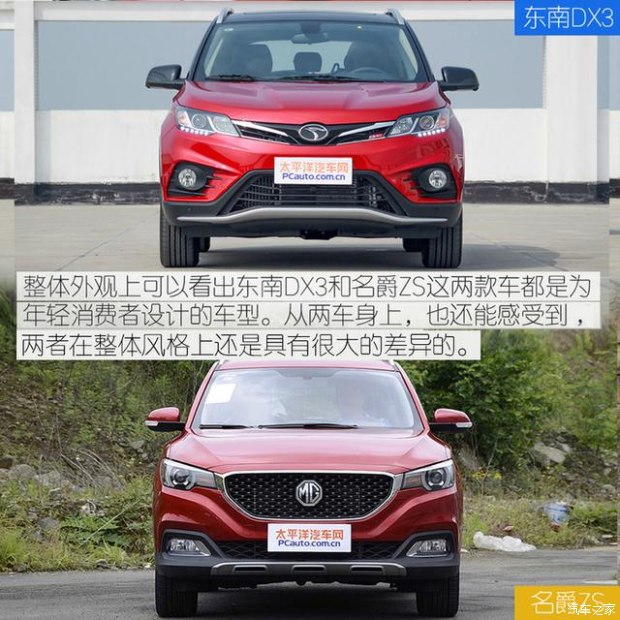 SUV的颜值对决!东南DX3和名爵ZS相比你怎么选?_搜狐汽车_搜狐网