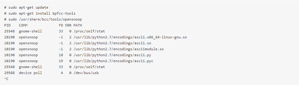 eBPF Tracing 入门教程与实例_bcc