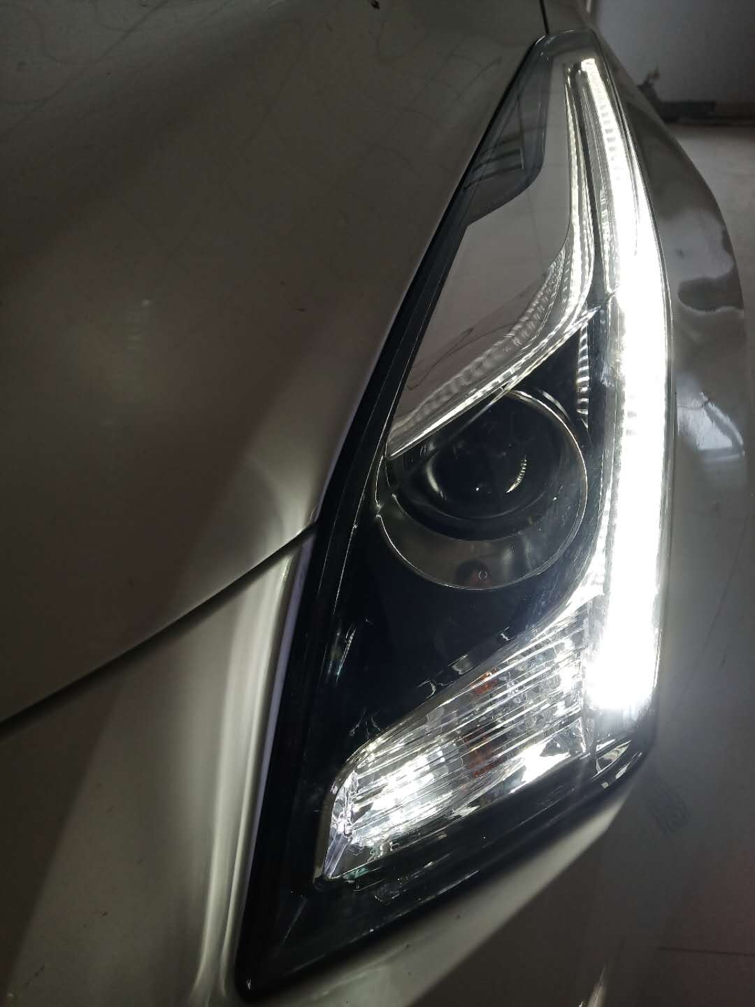 太原ATSL改装大灯行车日行灯led灯水晶门把手效果_搜狐汽车_搜狐网