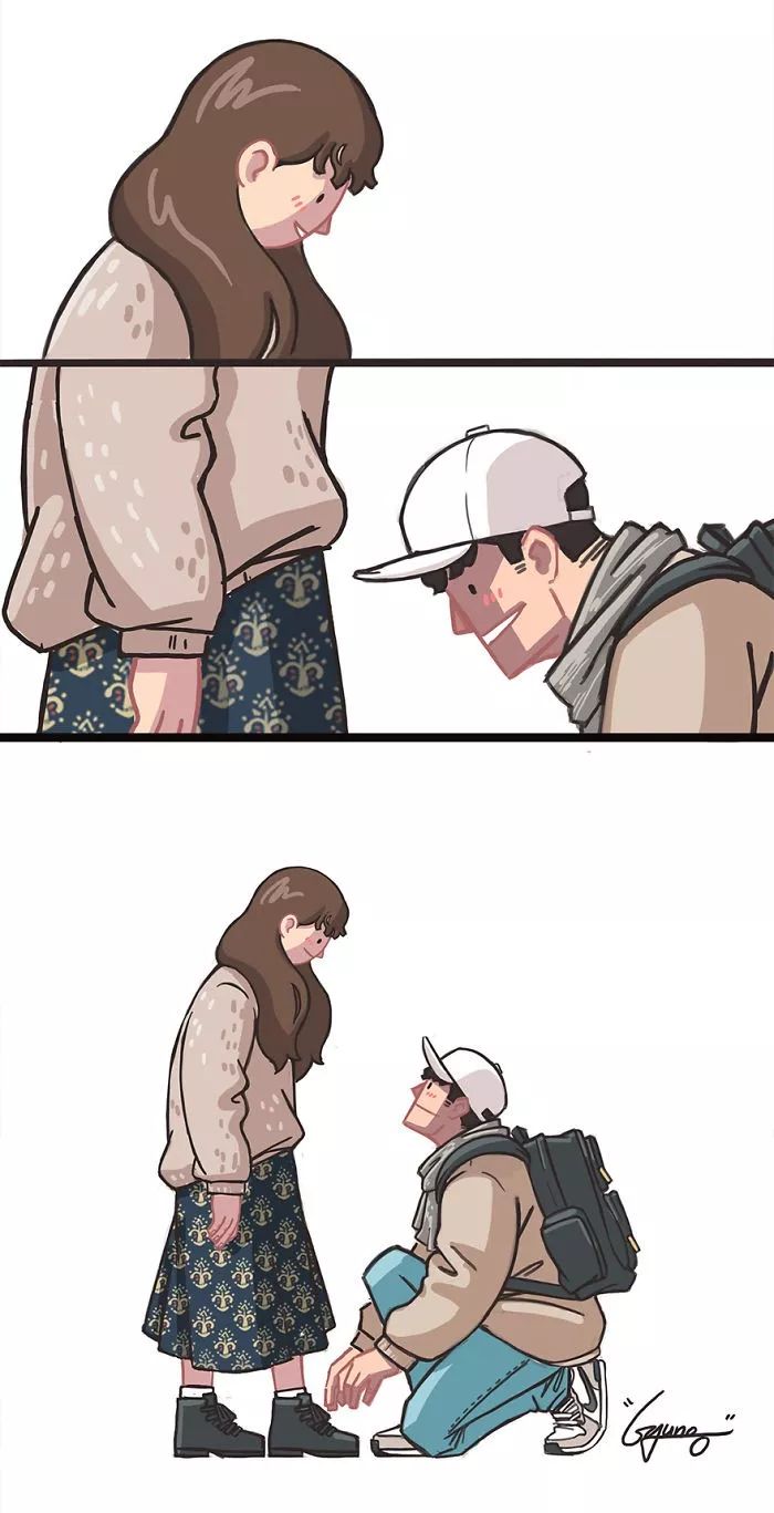 【插画师作品】第168期：韩国插画师 이규영 gyung_studio 的超甜情侣日常_四川