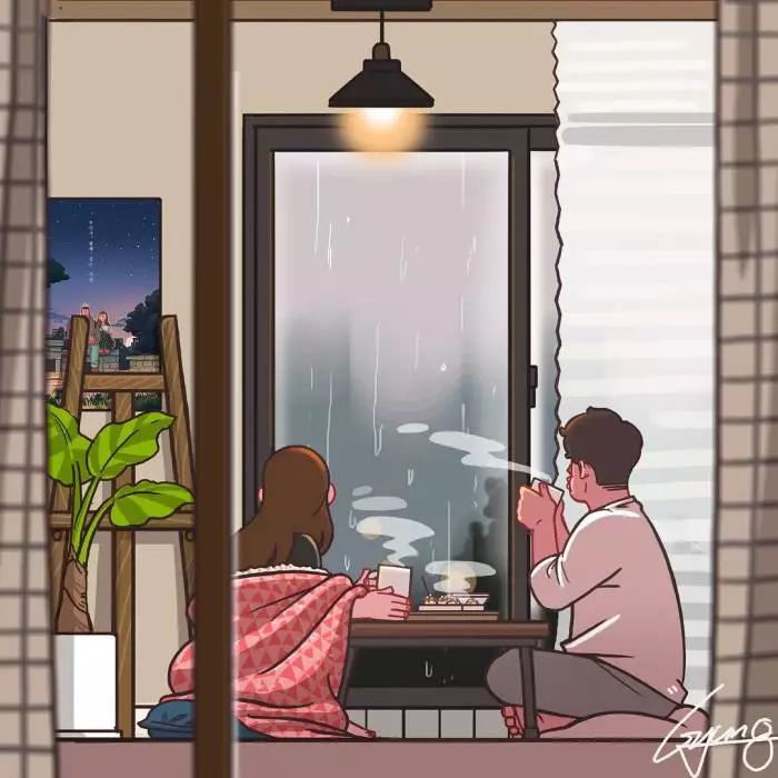 【插画师作品】第168期：韩国插画师 이규영 gyung_studio 的超甜情侣日常_四川