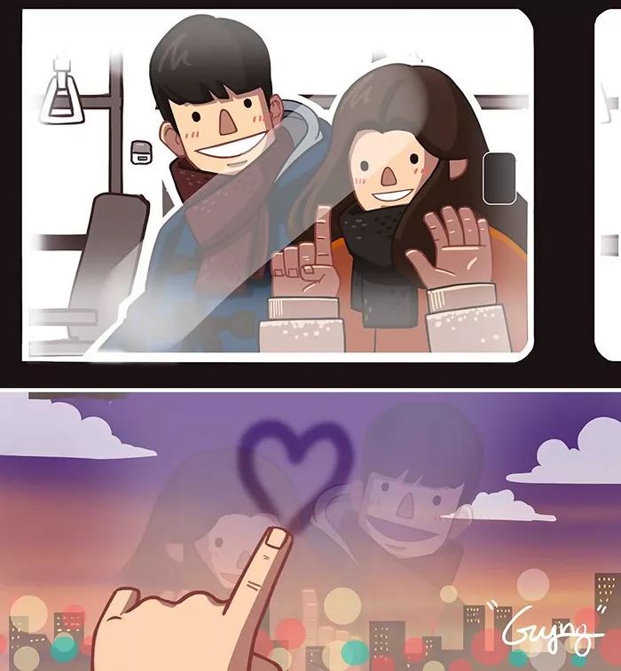 【插画师作品】第168期：韩国插画师 이규영 gyung_studio 的超甜情侣日常_四川