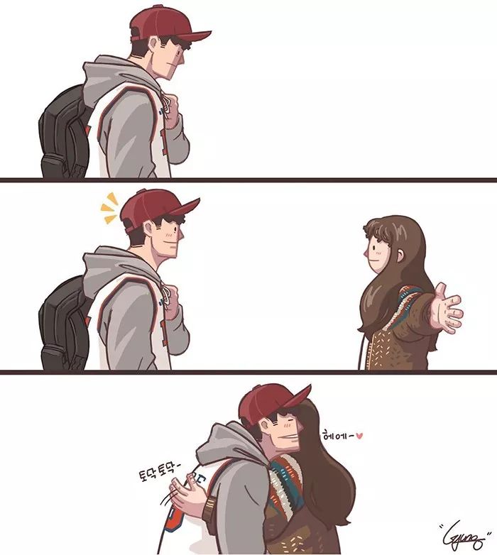 【插画师作品】第168期：韩国插画师 이규영 gyung_studio 的超甜情侣日常_四川