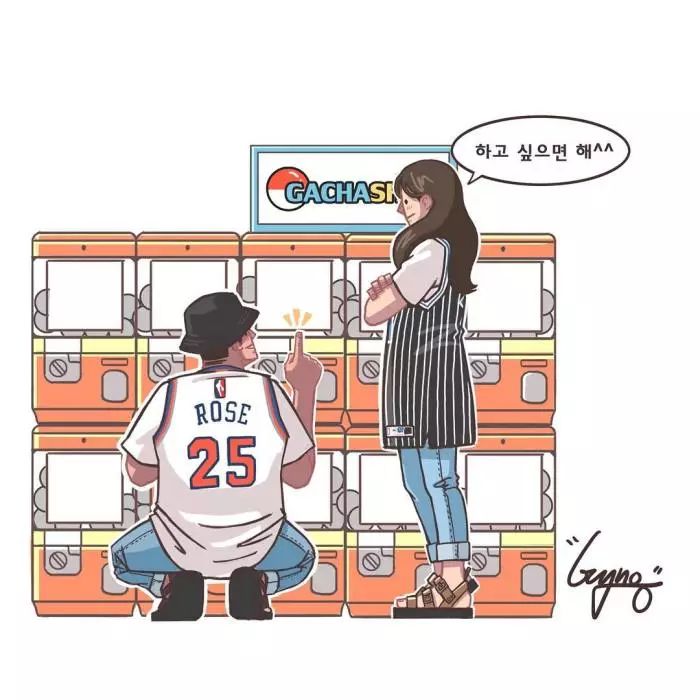 【插画师作品】第168期：韩国插画师 이규영 gyung_studio 的超甜情侣日常_四川