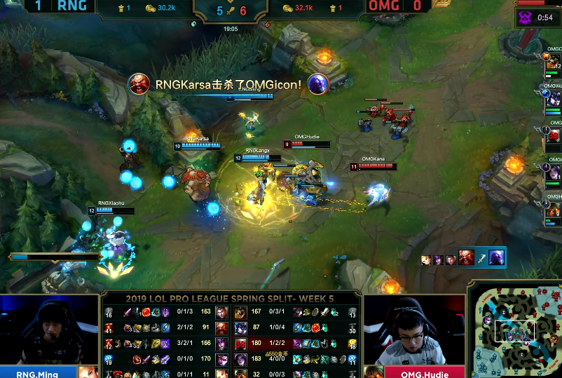 RNG翻盘OMG！Uzi最凶薇恩1-2战绩，却打得6-0卡莎不敢反抗！_战队