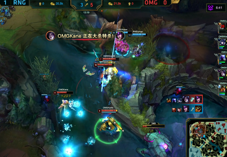 RNG翻盘OMG！Uzi最凶薇恩1-2战绩，却打得6-0卡莎不敢反抗！_战队