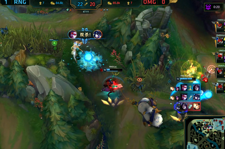 RNG翻盘OMG！Uzi最凶薇恩1-2战绩，却打得6-0卡莎不敢反抗！_战队