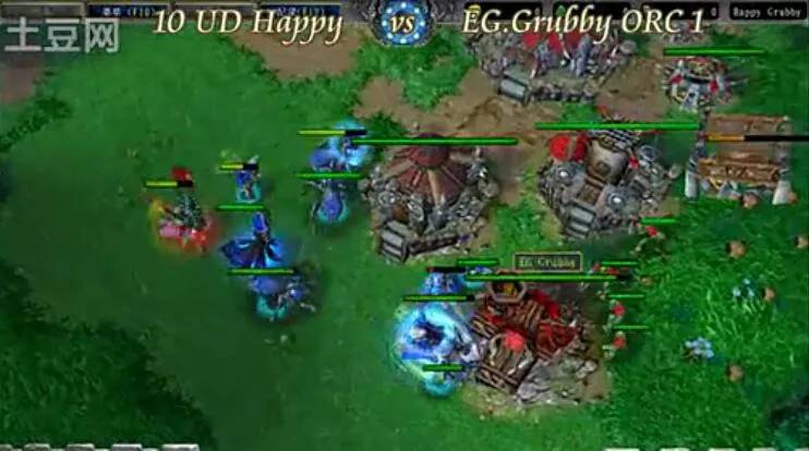 WAR3典藏放映厅：“辣个蓝人”双英雄RPG强势翻盘Grubby_Happy