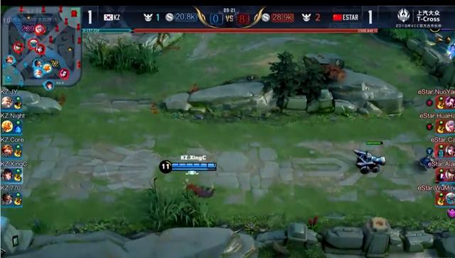 王者荣耀世冠赛：互换水晶，0.5秒的竞速！eStarPro3:1击败KZ_阵容