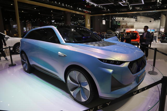 WEY汽车WEY-X纯电SUV概念车，上海车展全球首发实拍！_搜狐汽车_搜狐网