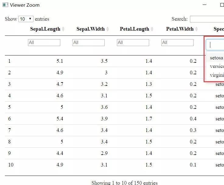干货:datatable 数据可视化list