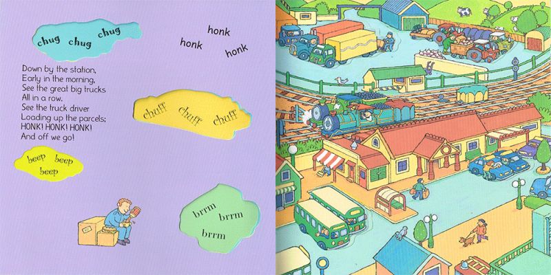 【玩绘本】Down By The Station_the