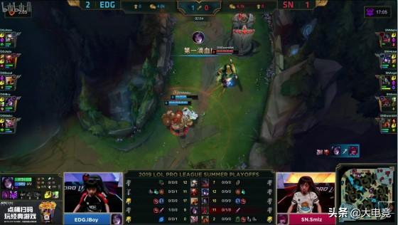 LOL-LPL：季后赛Jinoo状态爆表！EDG让一追三3-1击败SN晋级六强_阿卡丽