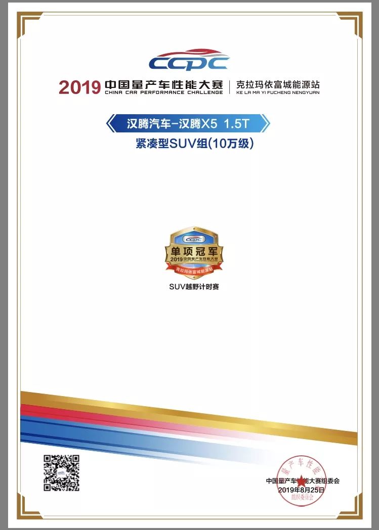 群雄逐鹿烽烟起 力压全场夺头魁|2019CCPC首站新疆汉腾X5斩获冠军大奖_搜狐汽车_搜狐网