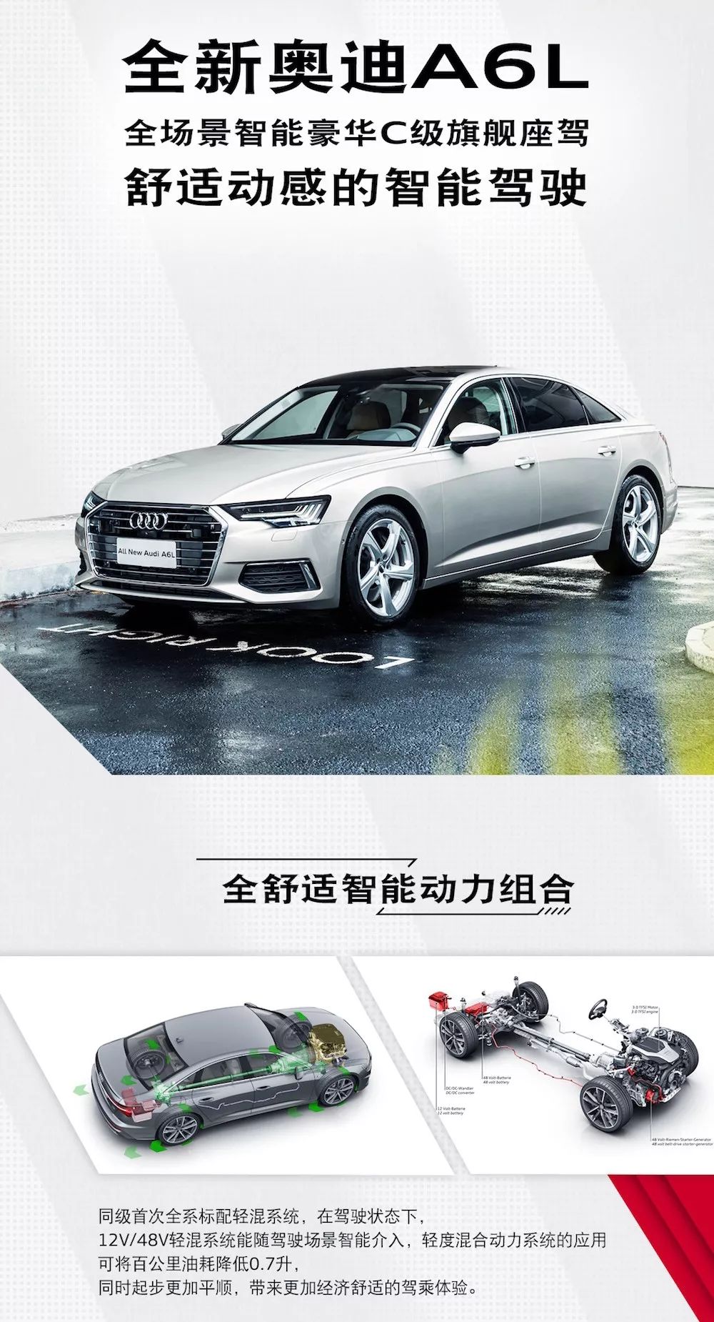 全新奥迪A6L 48V轻混系统 电驱起步 平稳不惊_搜狐汽车_搜狐网