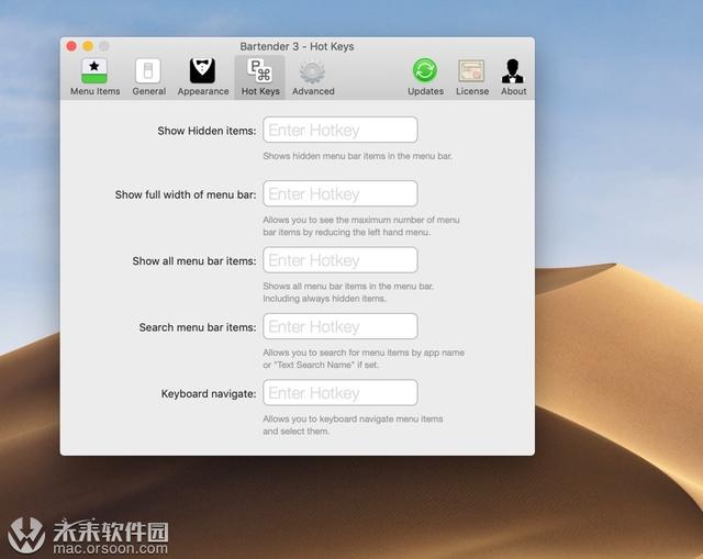 Bartender 3 for Mac(菜单栏管理软件)v3.1.4永久激活版_项目