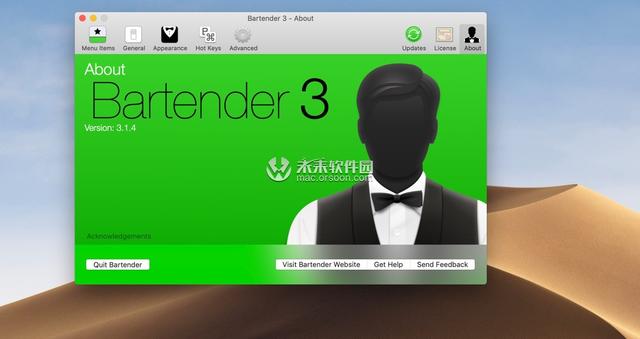 Bartender 3 for Mac(菜单栏管理软件)v3.1.4永久激活版_项目