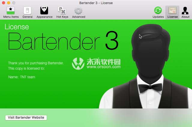 Bartender 3 for Mac(菜单栏管理软件)v3.1.4永久激活版_项目
