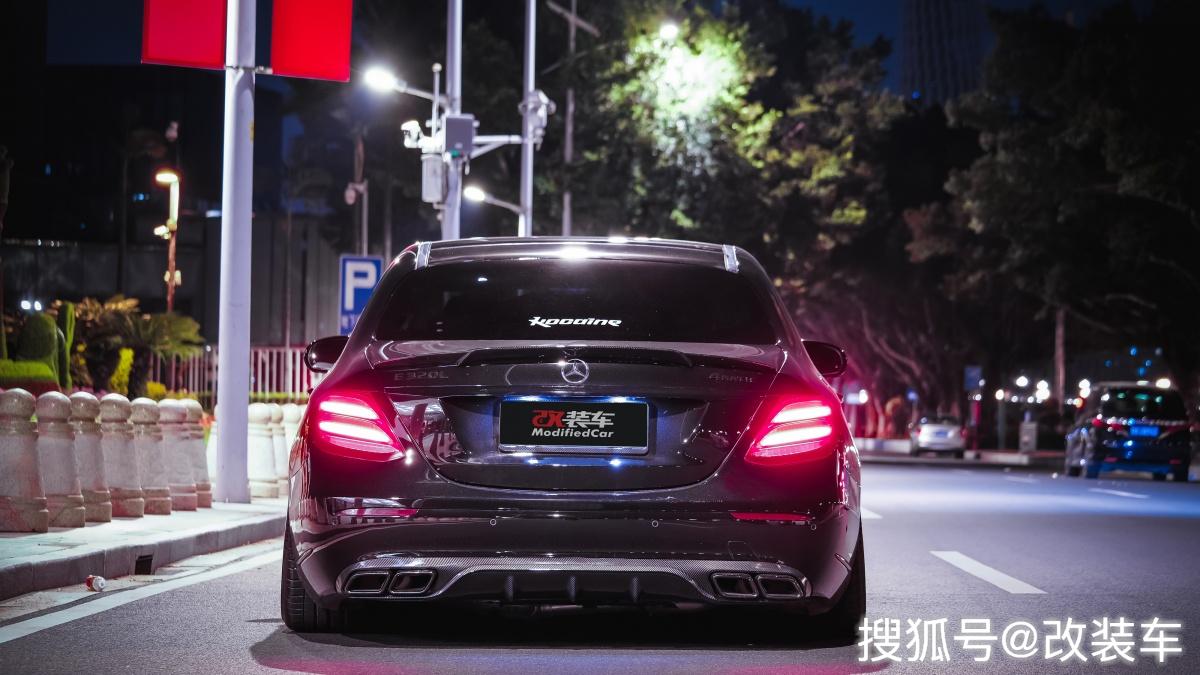 黑武士搭配轻VIP风格，这台奔驰E320L散发着逼人的杀气！_搜狐汽车_搜狐网