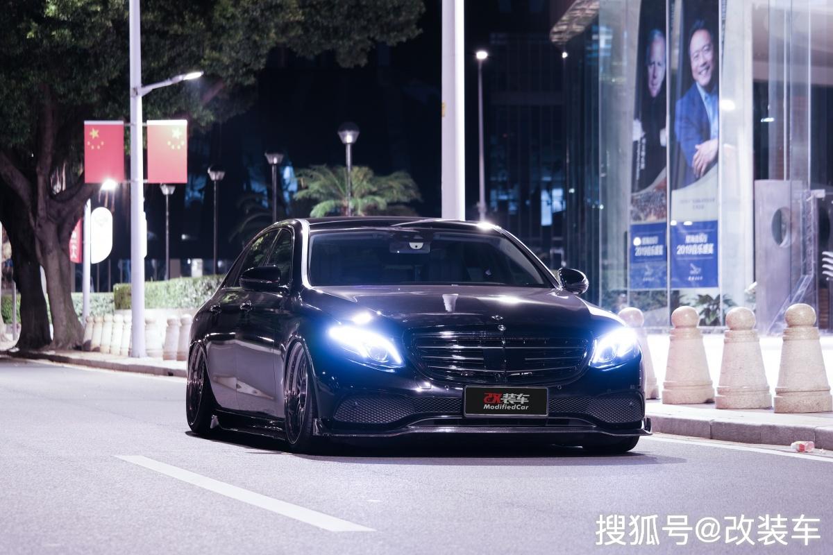 黑武士搭配轻VIP风格，这台奔驰E320L散发着逼人的杀气！_搜狐汽车_搜狐网