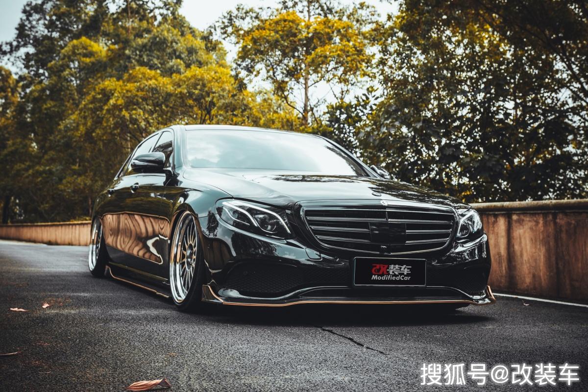 黑武士搭配轻VIP风格，这台奔驰E320L散发着逼人的杀气！_搜狐汽车_搜狐网