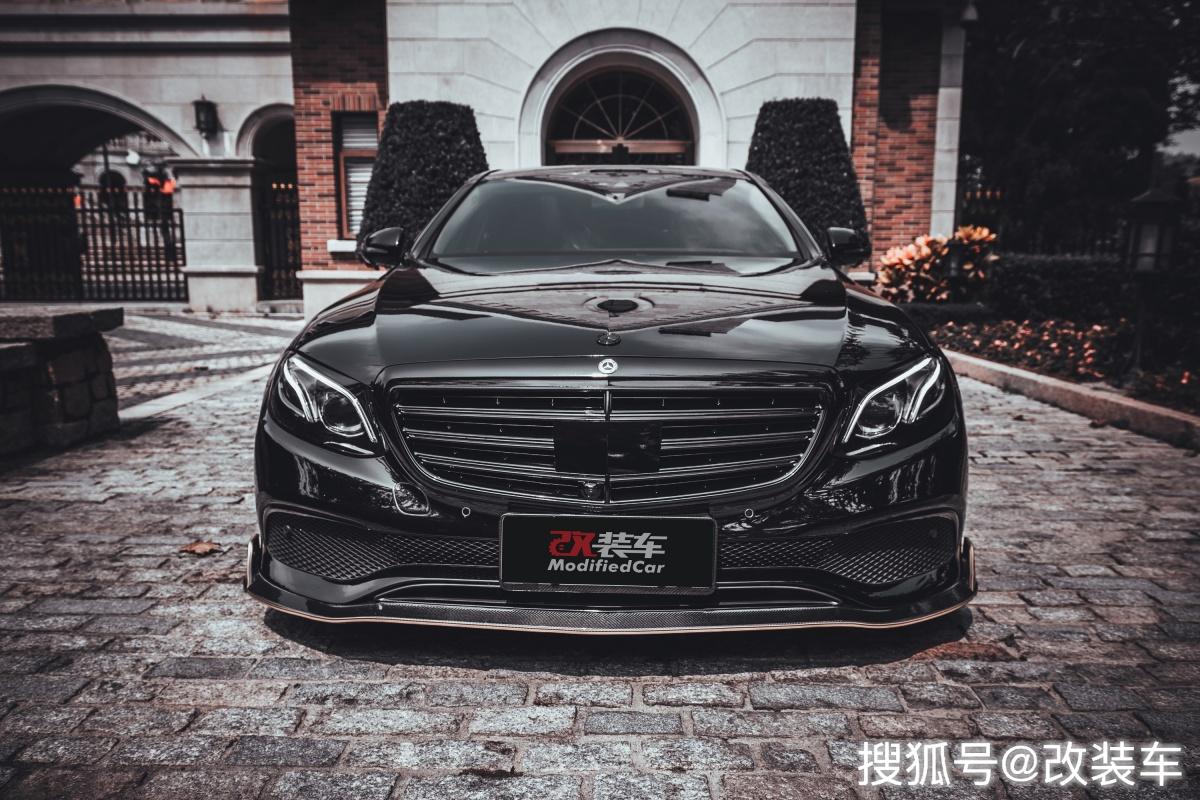 黑武士搭配轻VIP风格，这台奔驰E320L散发着逼人的杀气！_搜狐汽车_搜狐网