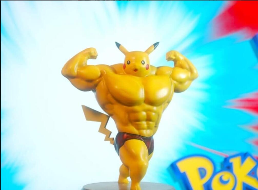 网友晒肌肉版皮卡丘，这两块胸肌一出来，我看看谁还敢养？_皮卡皮卡