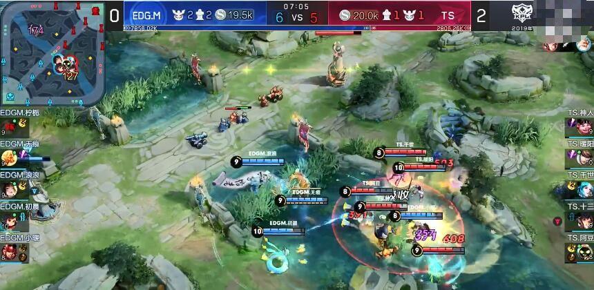 EDG.M状态回升战胜TS扳回一局！小暖廉颇大招立奇功！_孙尚香