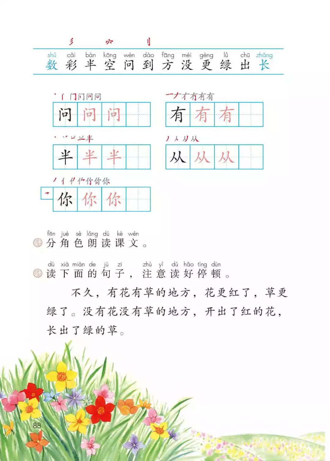 部编版一年级语文上册课文8《雨点儿》知识点+课后练习，给孩子收藏！_ng