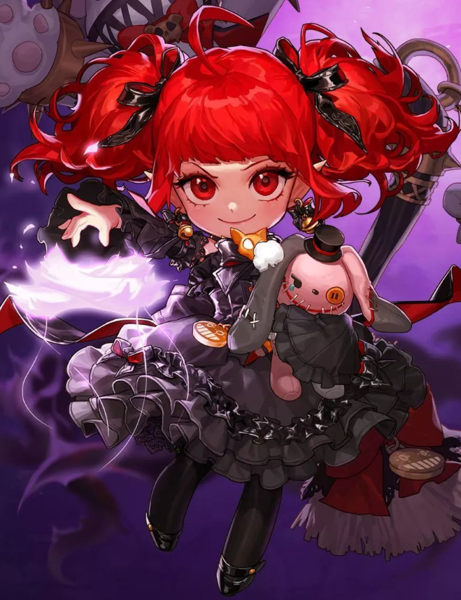 DNF：女法Q版二觉立绘，看到元素，好想变成魔法棒_职业