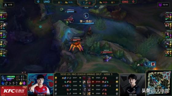 LOL-LPL：Smlz女枪大招毁天灭地，OMG让一追二战胜LNG_奥恩