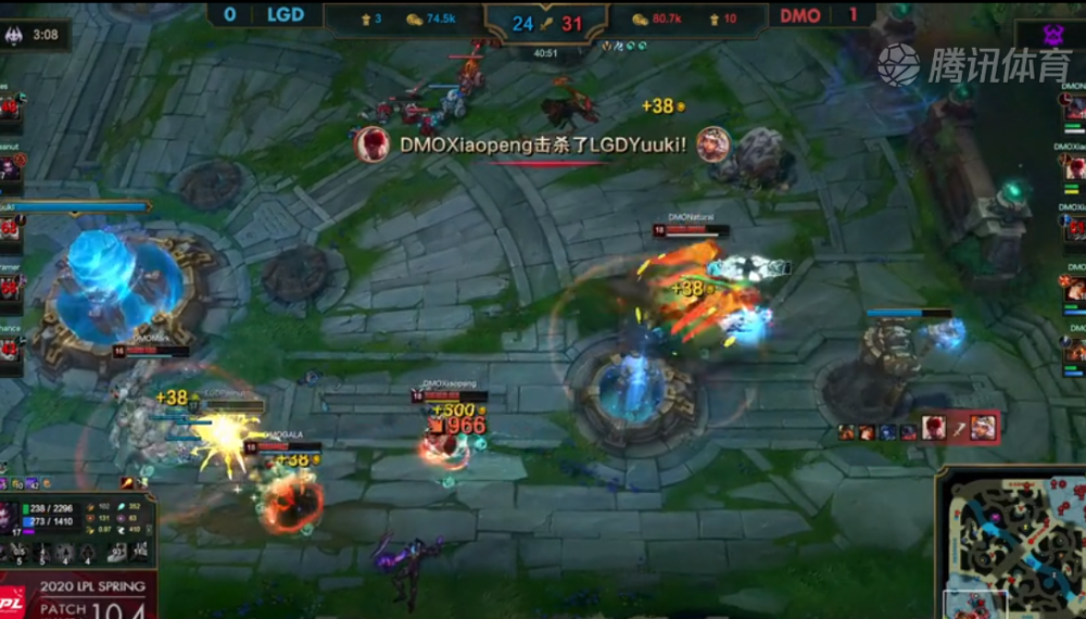 DMO二比零LGD拿下赛季首胜_奇亚娜