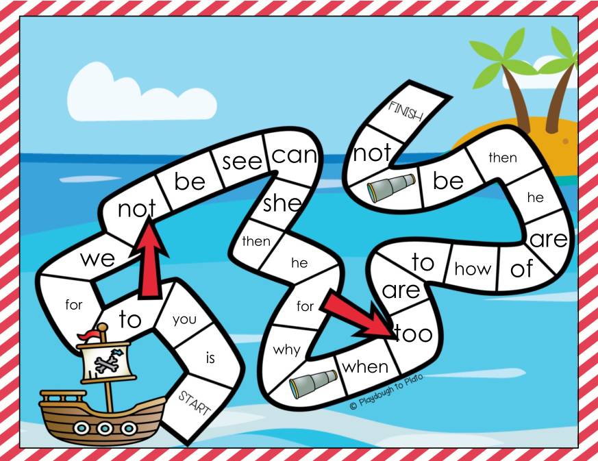 超好玩的32个sight words游戏模板_going