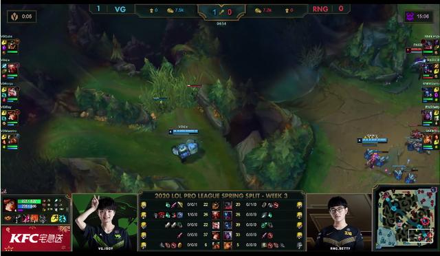 英雄联盟：蕉太狼回归！Forge奇亚娜出色发挥，VG两局拿下RNG_鳄鱼