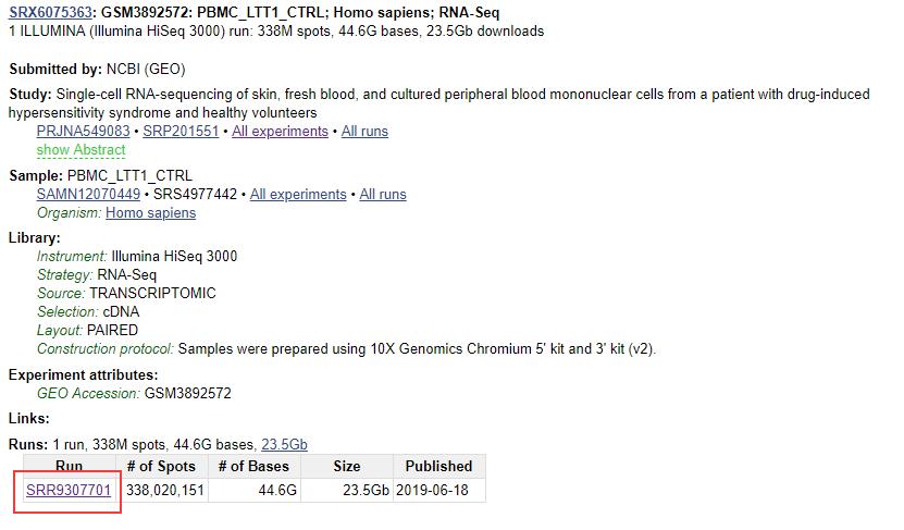 不看后悔！GEO数据库10X单细胞测序原始测序测序数据（fastq）下载指南来啦_bam