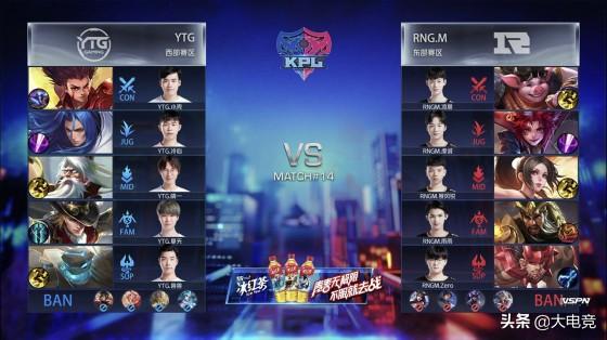 王者荣耀KPL：RNG.M风格大变3:2战胜YTG，拿到赛季首胜!_暴君