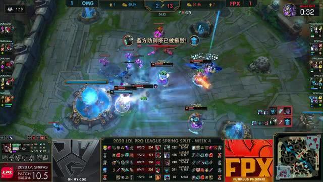 斗鱼LPL：FPX打野新套路，2级3人越塔战术，OMG五人心态被打崩-搜狐大视野-搜狐新闻