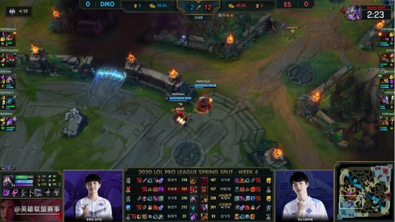 LOL-LPL：Wink女枪绝境逢生爆炸输出，eStar干脆利落2:0横扫DMO_奥恩