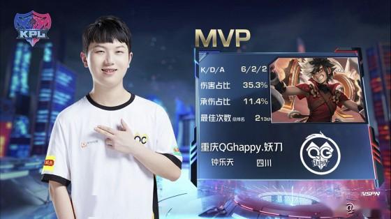 王者荣耀KPL：QGhappy3:1战胜RW侠，取得新赛季首胜！_赵云