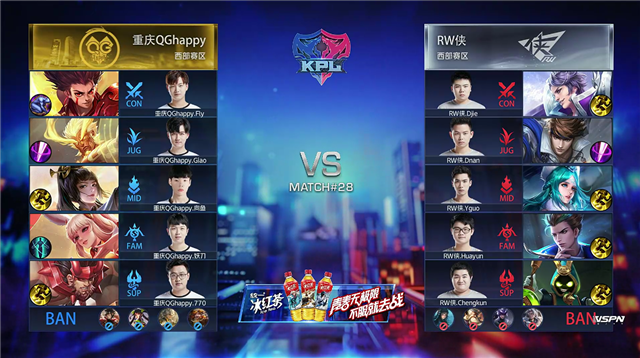 2020年KPL春季赛QGhappy终获首胜 3-2拿下RW侠_重庆