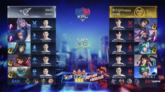 王者荣耀KPL：QGhappy3:1战胜RW侠，取得新赛季首胜！_赵云