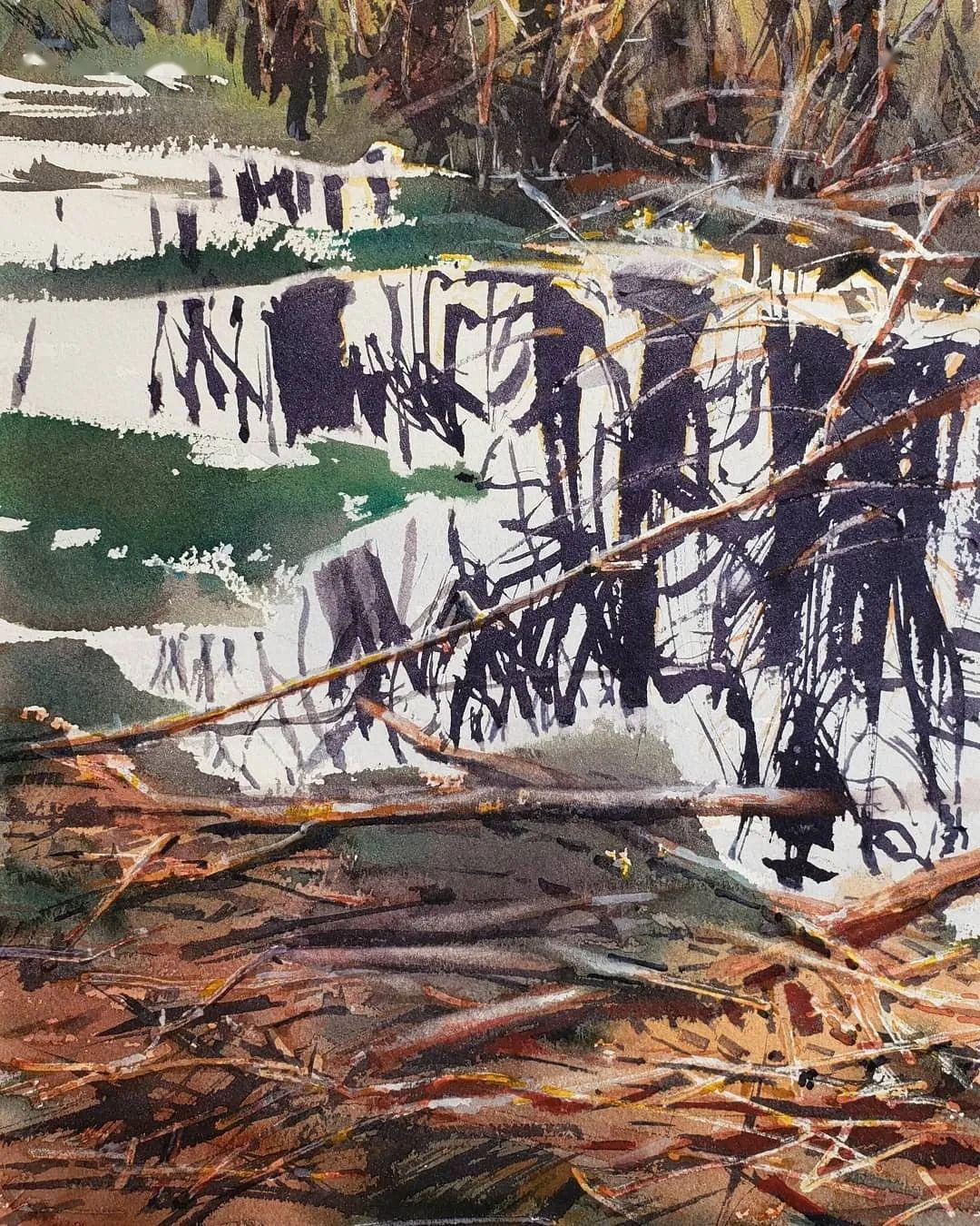 简单大气的水彩风景 适合新手临摹-搜狐大视野-搜狐新闻