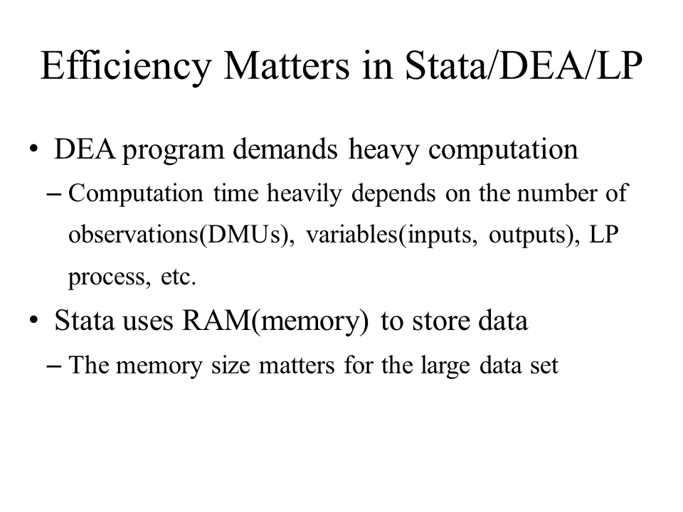 推荐 | 利用Stata进行DEA分析和Malmquist生产率指标计算汇总_Lee