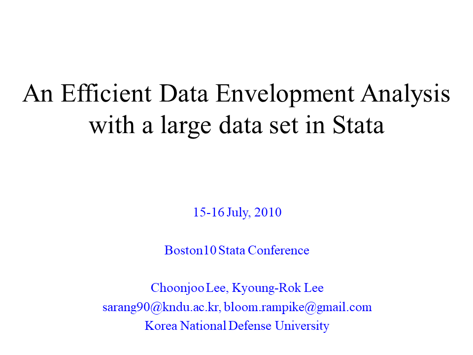 推荐 | 利用Stata进行DEA分析和Malmquist生产率指标计算汇总_Lee