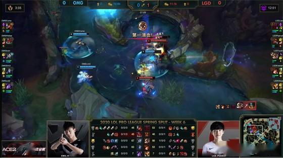 LOL-LPL：前期团战一波炸裂，LGD2-0横扫OMG收获三连胜！_奥拉夫